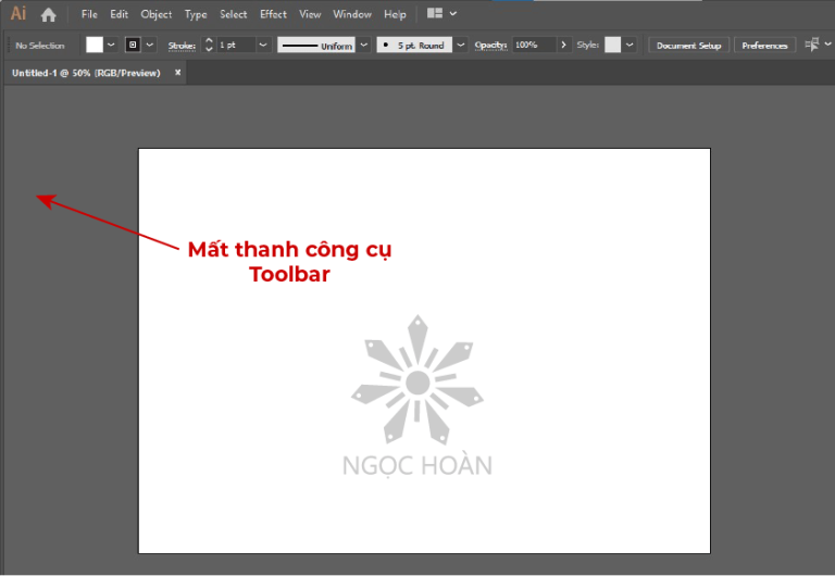 Cách hiện, mở thanh công cụ trong illustrator (Ai) nhanh nhất