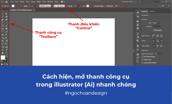 3 Cách bật, mở Thanh công cụ trong Photoshop nhanh chóng